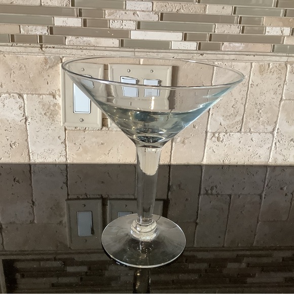 Dining | Vintage Giant Martini Clear Glass Cocktail Glass Unbranded 1 X ...